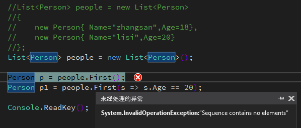 First(),FirstOrDefault(),Single(),SingleOrDefault() - Jenkin_Tong - 博客园