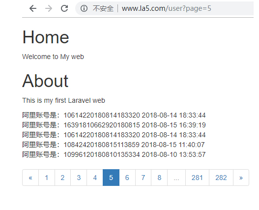 使用laravel 实现分页效果 超简单 Laravel Blade模板列表翻页 Csdn博客