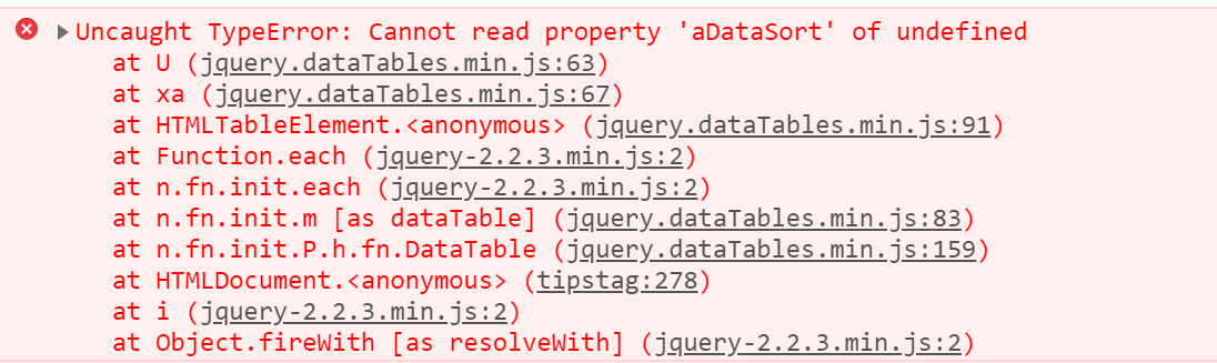 DataTable —— 报错 - 乖巧Clare - 博客园