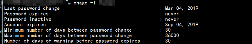 WARNING Your Password Has Expired linux 