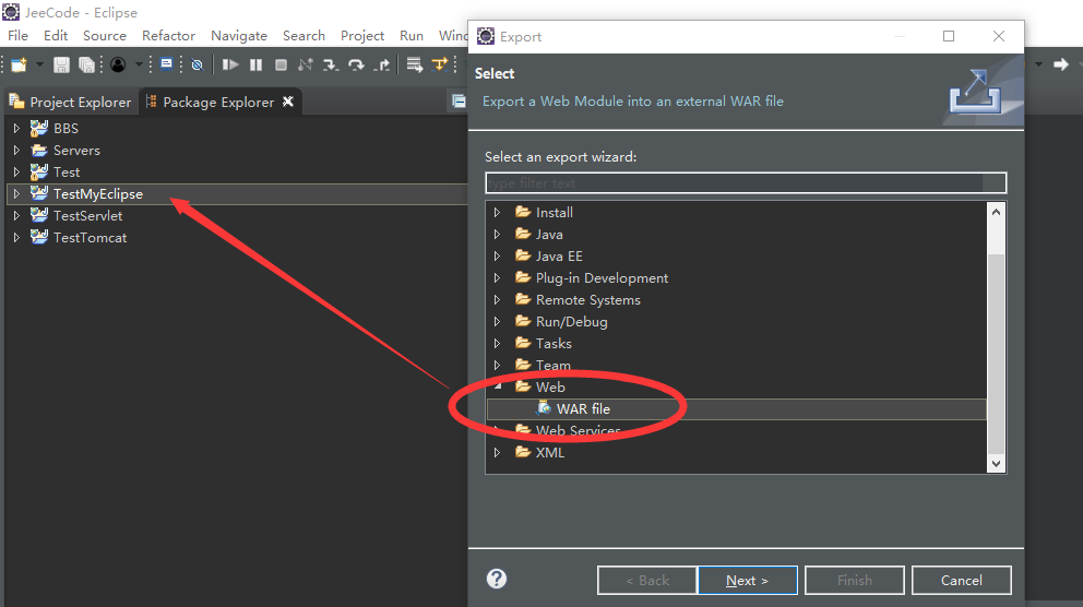 Eclipse开发好的Web项目如何部署到服务器的Tomcat上？ - 愿世界对你温柔相待 - 博客园