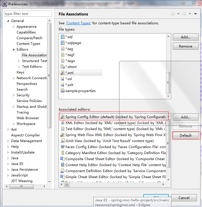 Eclipse中无法显示命名空间Namespace，Spring Config Editor也没显示 - 愿世界对你温柔相待 - 博客园
