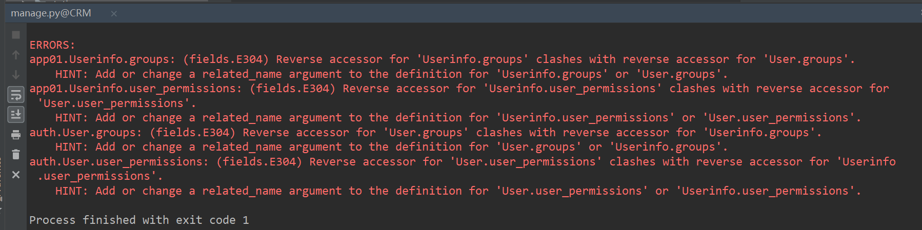 Django报错SystemCheckError: System check identified some issues: - liang0.0 - 博客园