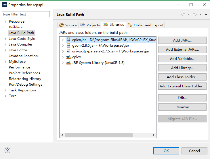CPLEX在Eclipse (MyEclipse)上的配置-CSDN博客