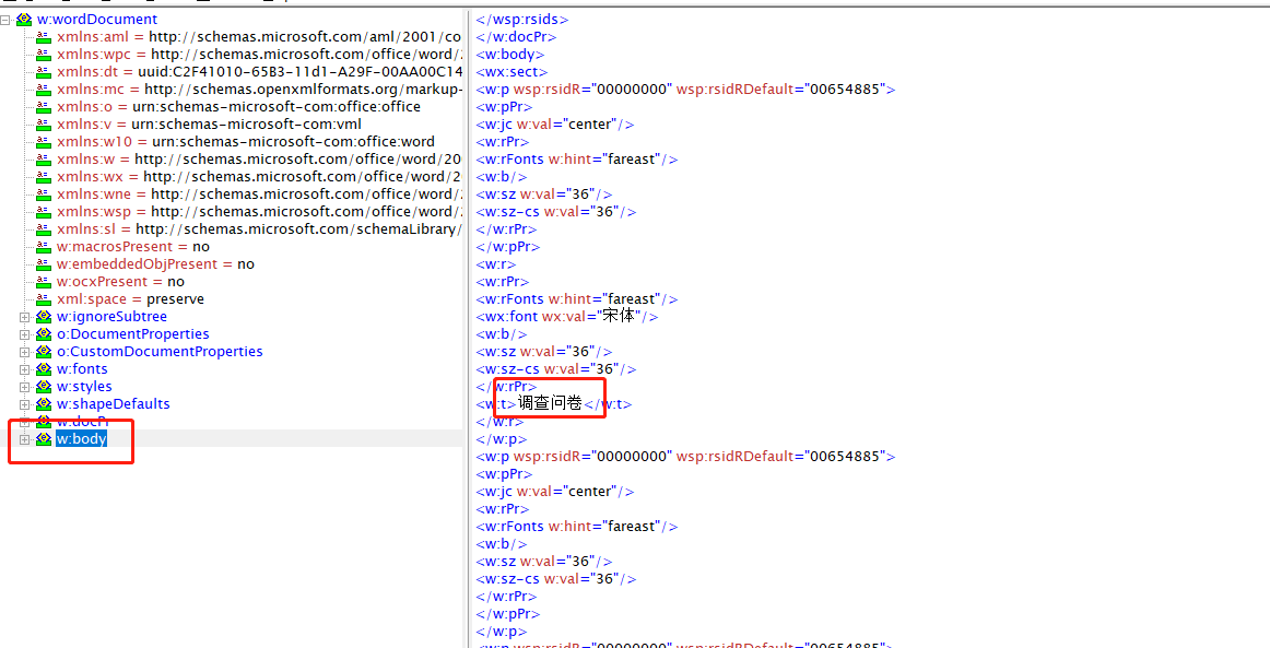 Freemarker Xml Java word 