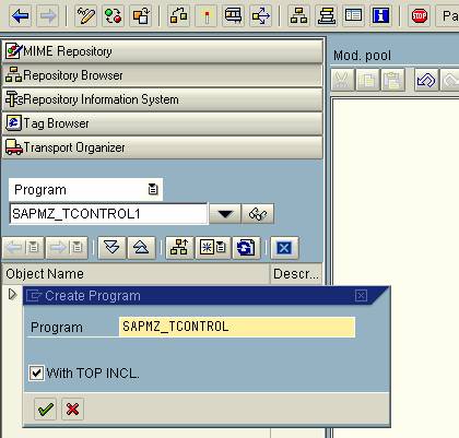 Create ABAP dialog screen dynpro Table Control within SAP - Park_SAP - 博客园