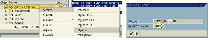 Create ABAP dialog screen dynpro Table Control within SAP - Park_SAP - 博客园