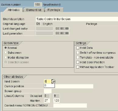 Create ABAP dialog screen dynpro Table Control within SAP - Park_SAP - 博客园