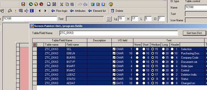 Create ABAP dialog screen dynpro Table Control within SAP - Park_SAP - 博客园