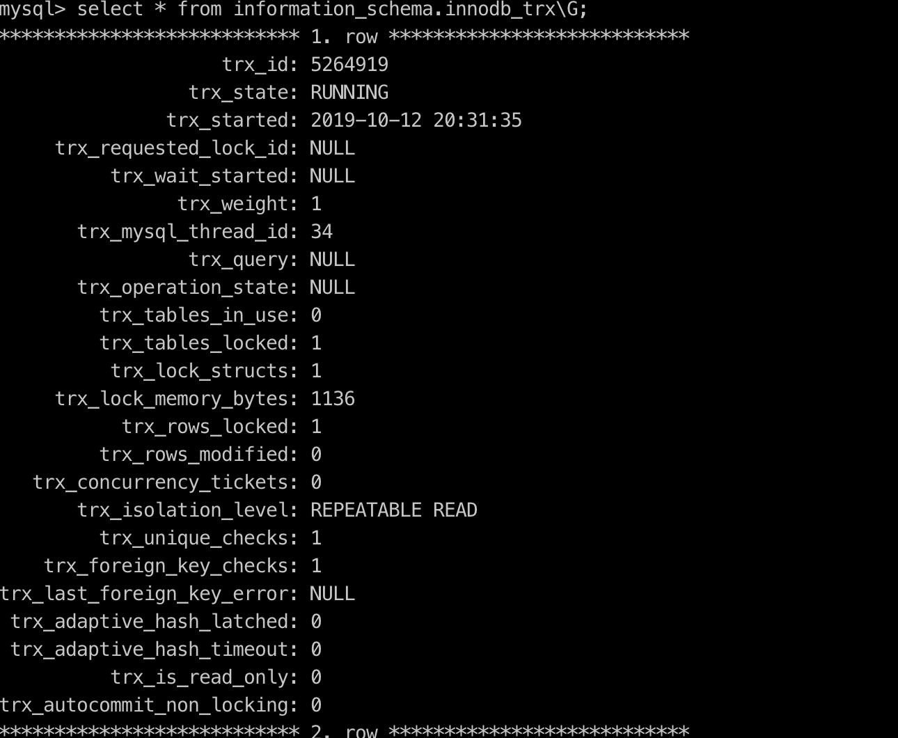 mysql事务故障 ERROR 1205 (HY000): Lock wait timeout exceeded; try restarting transaction - 浮梦云烟 - 博客园