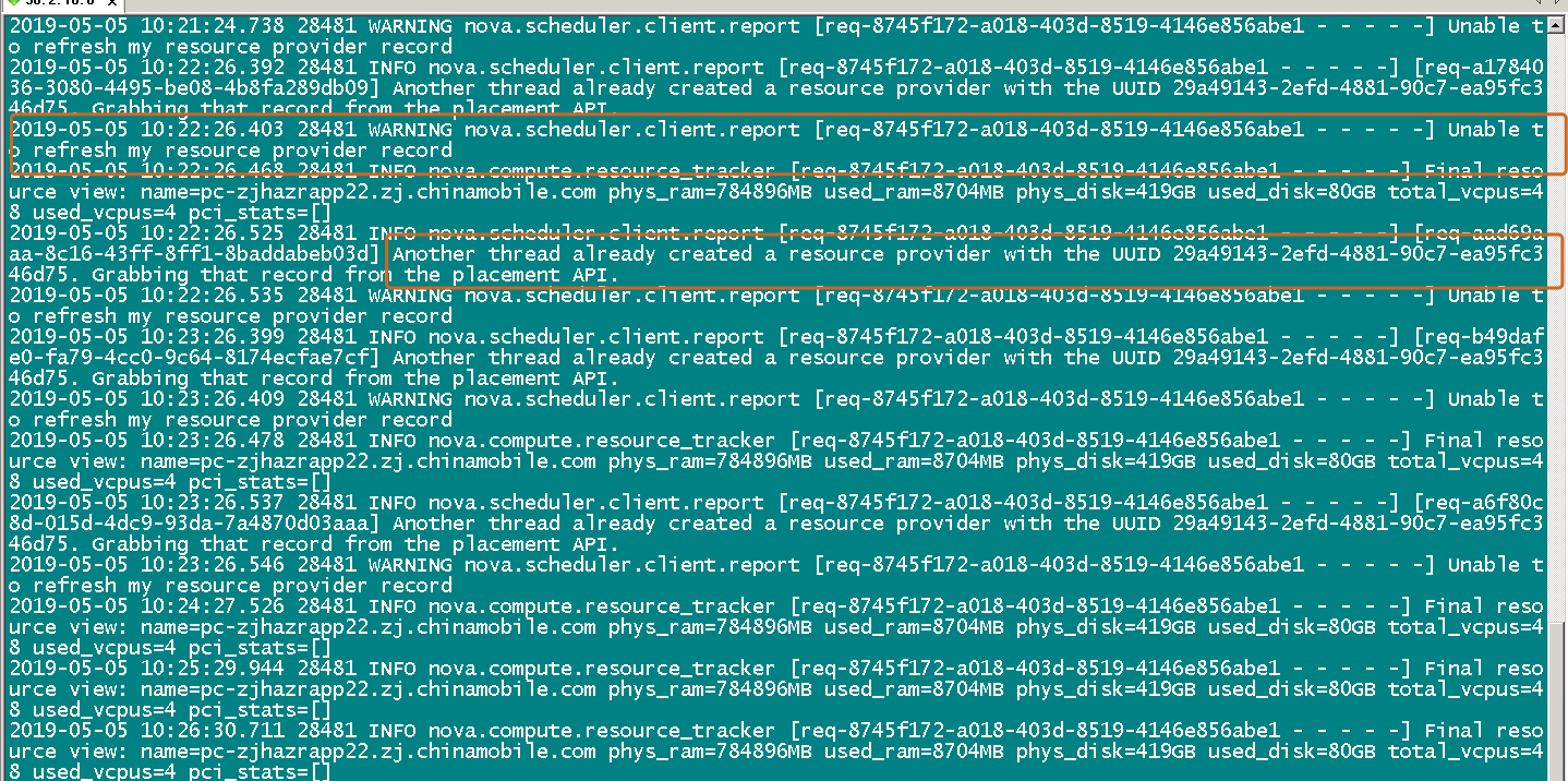 P版openstack Nova Compute中日志报错无法同步resourceprovider Jimmy阳 博客园 
