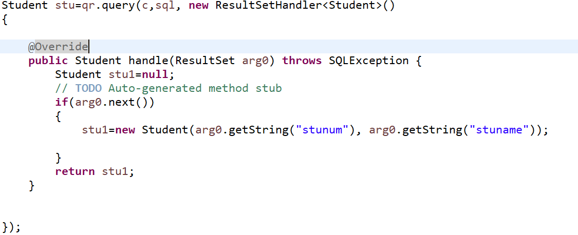 关于dbutils中的queryconnection Conn String Sql Resultsethandler Rsh方法使用的解释 哦衣呐 博客园