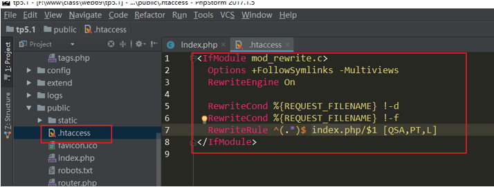 传智黑马PHP69期-ThinkPhp-TP-第一天-隐藏index.php文件 - herisson_pan - 博客园