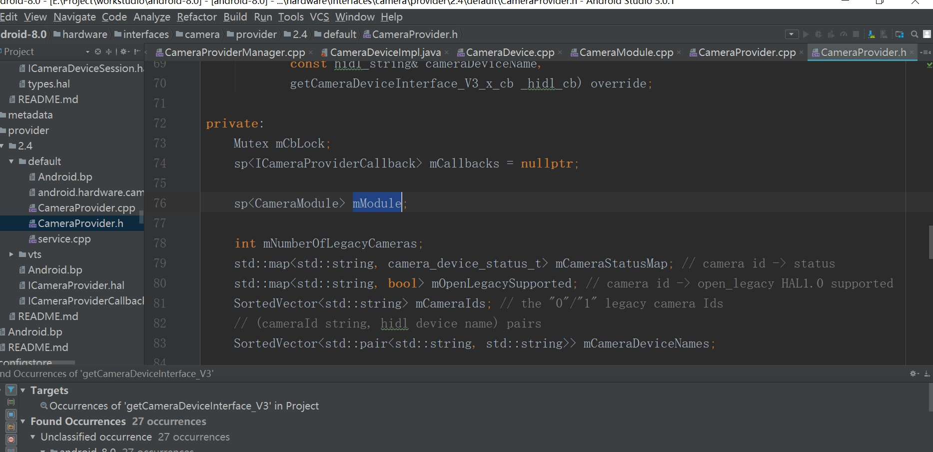 Android 8.0系统源码分析--openCamera（HAL）启动过程源码分析 - zzzxzzz - 博客园