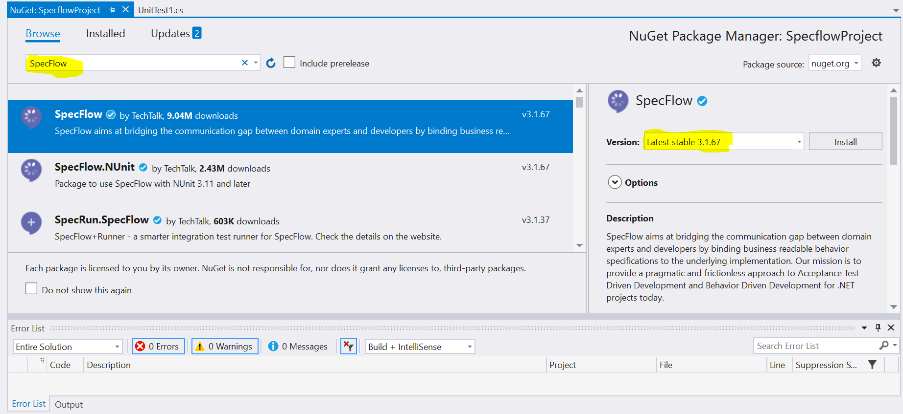新手安装SpecFlow步骤 - 仲夏.net - 博客园