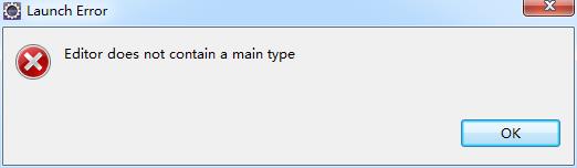 Eclipse报错editor does not contain a main type - ycyzharry - 博客园
